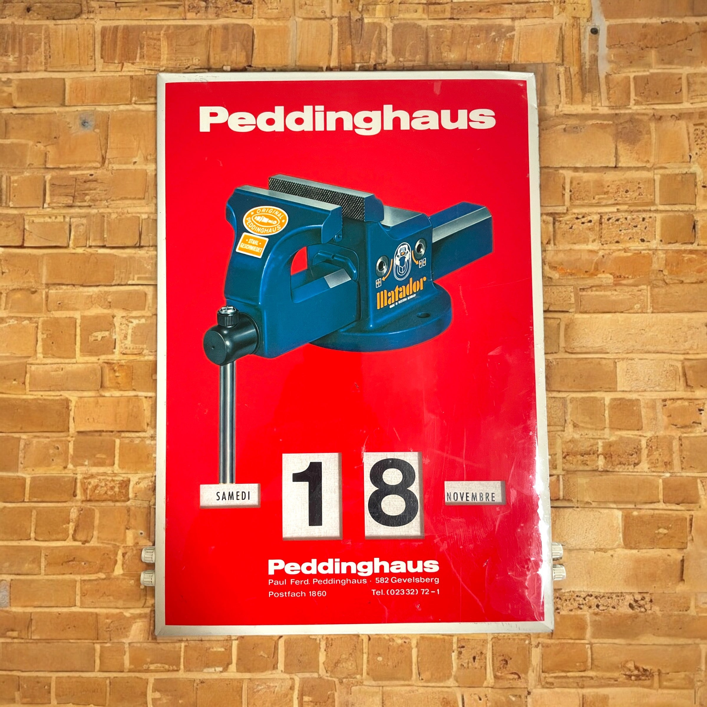 Calendario pubblicitario perpetuo Peddinghaus 1988 – ModernariaMente