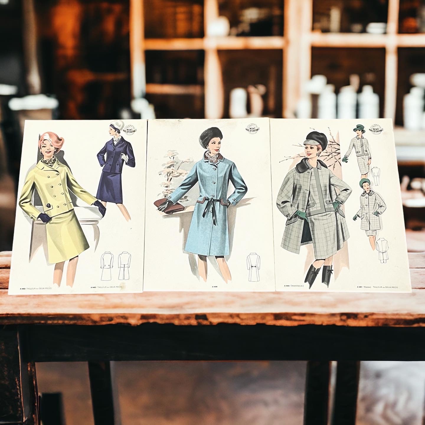 Tre antichi bozzetti moda – ModernariaMente