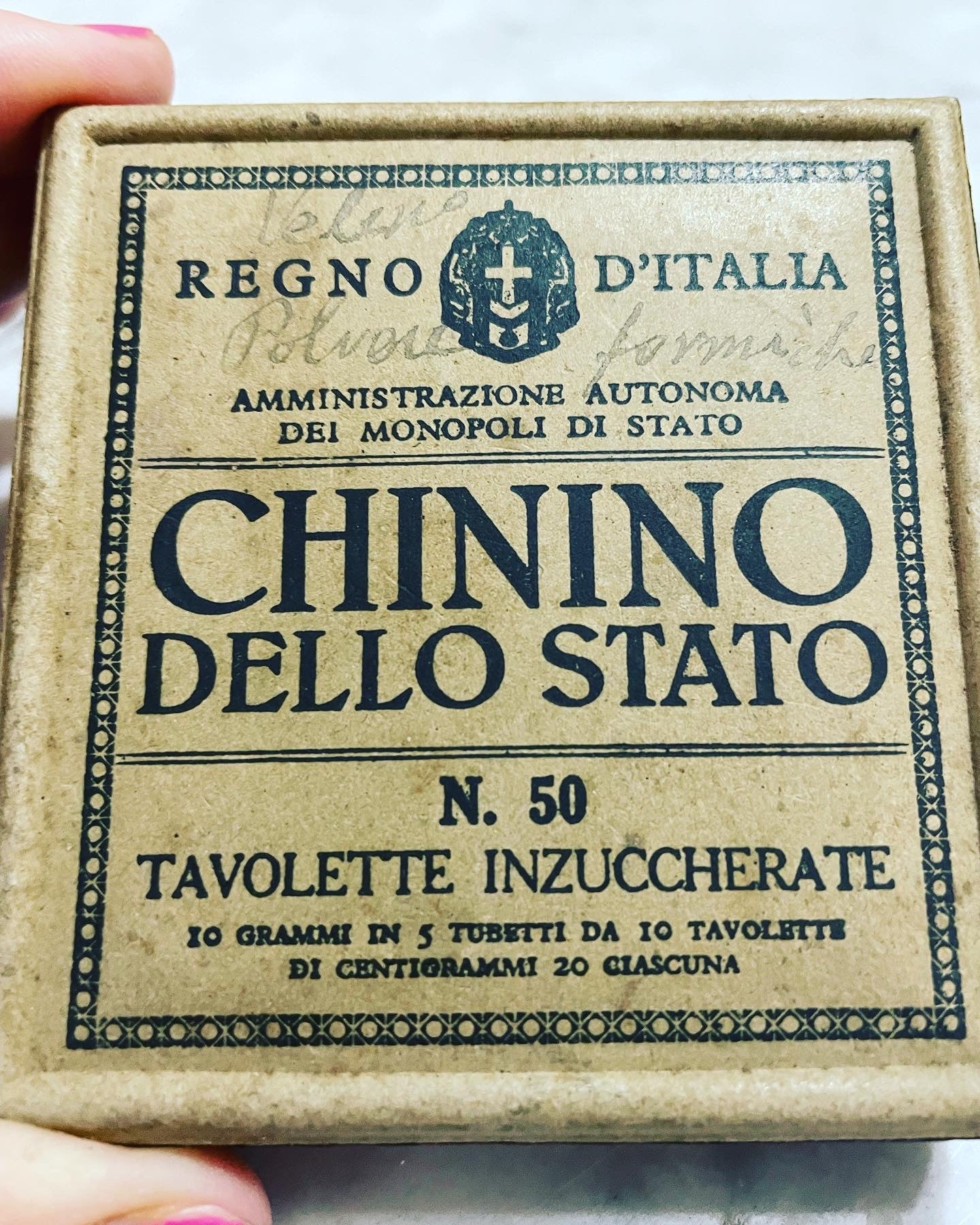 Chinino di Stato – ModernariaMente
